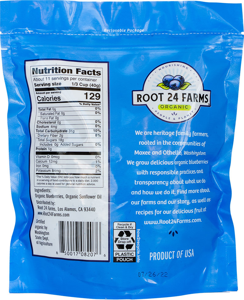 Buy Dried Organic Blueberries Online | Root 24 Farms | Finest Blueberries